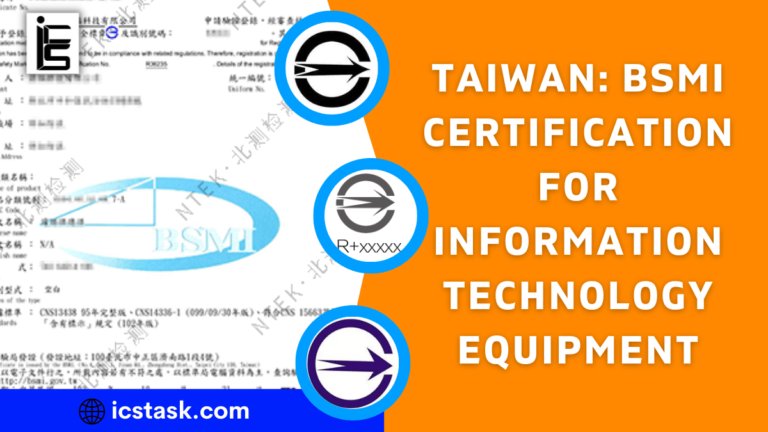 Taiwan: BSMI Certification for Information Technology Equipment - ICSTask